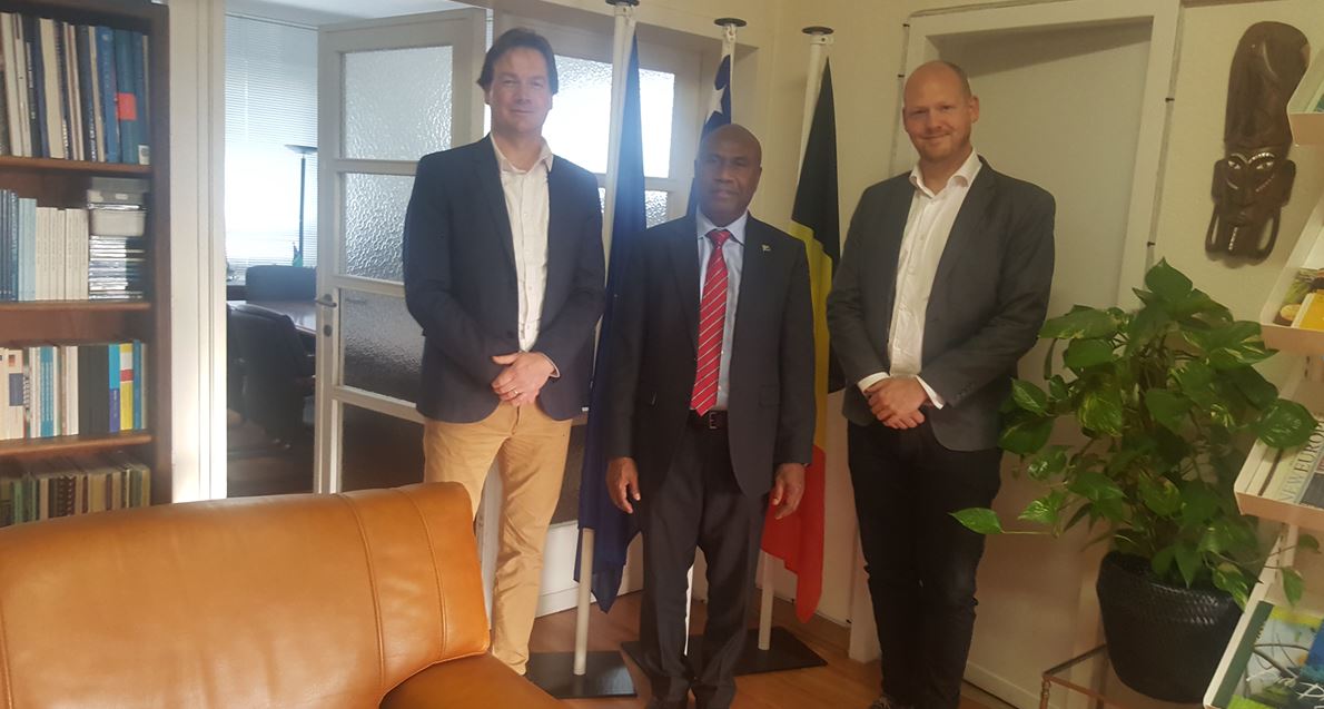 H.E. MR. Moses Kouni Mosé, Ambassador of Solomon Islands, meets with ...